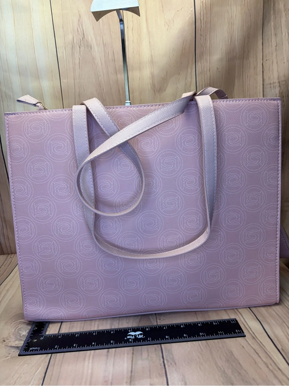 bebe | Bags | Bebe Dusty Pink Tote With White Stripe Logo | Poshmark